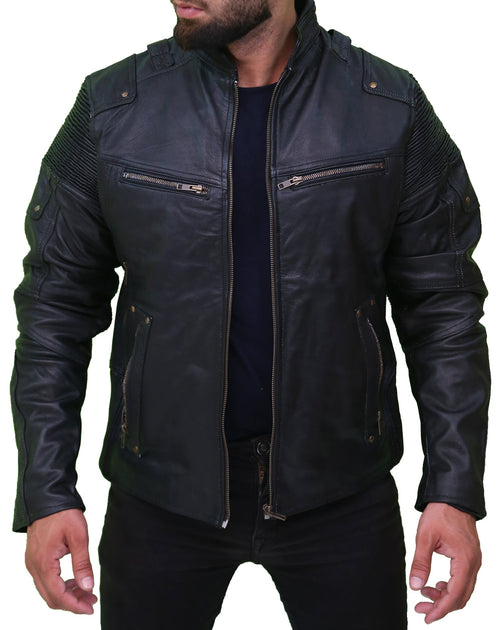 Shop Men's Black Leather Jackets – The Famous Jackets