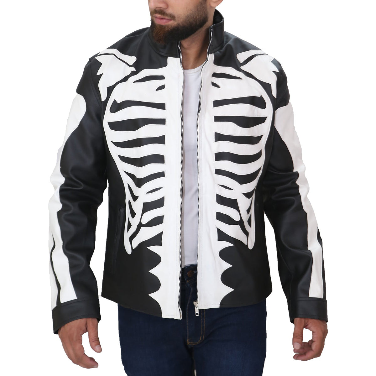 Men's Skeleton Bones Leather Jacket – The Famous Jackets