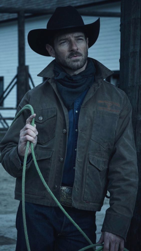 Ian Bohen Yellowstone Ryan Brown Leather Jacket – The Famous Jackets