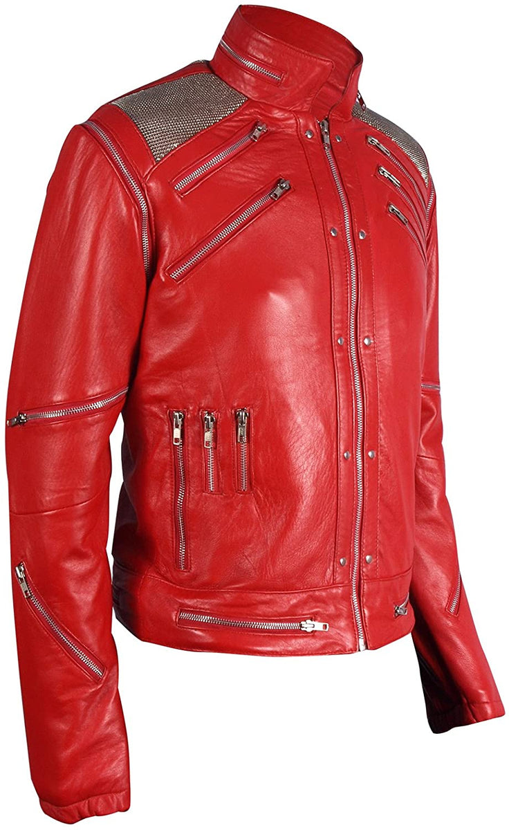 Michael Jackson Beat It Red Leather Jacket – The Famous Jackets