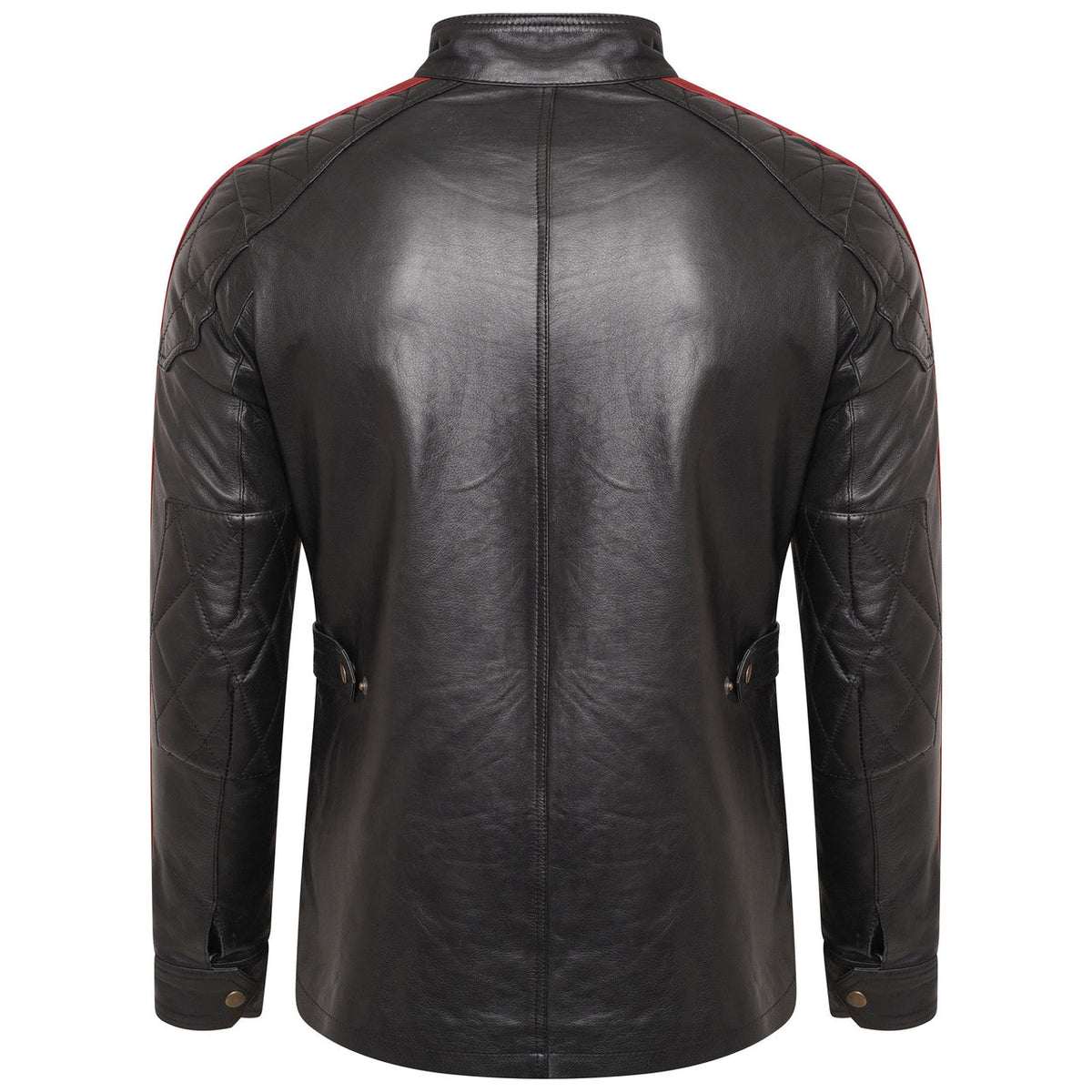 Daytona Leather Jacket Red Stripe – The Famous Jackets