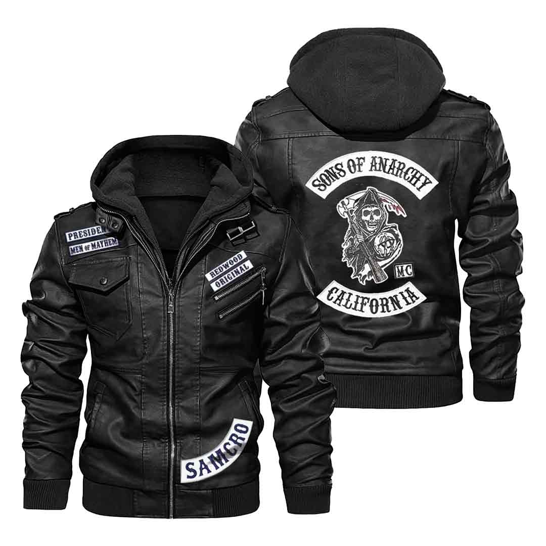 Sons Of Anarchy Biker Jacket With Hood – The Famous Jackets