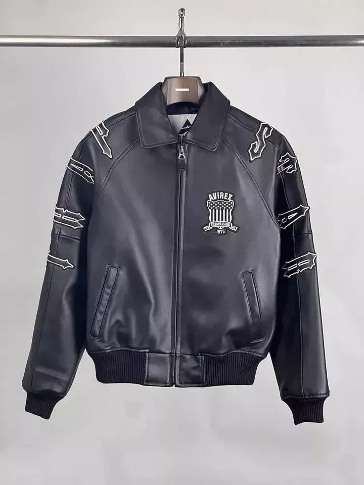 Buy Trapster x Avirex LDN Black Jacket – The Famous Jackets