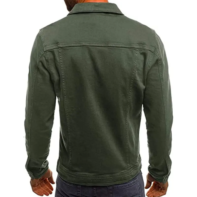 Mens Green Denim Jean Jacket – The Famous Jackets