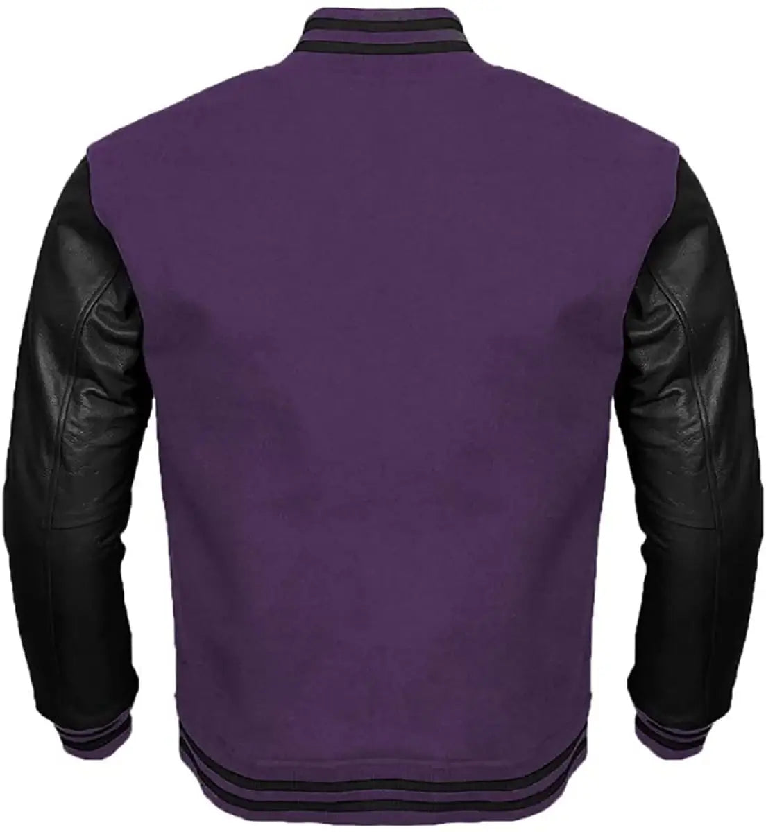 Mens Purple And Black Varsity Jacket – The Famous Jackets
